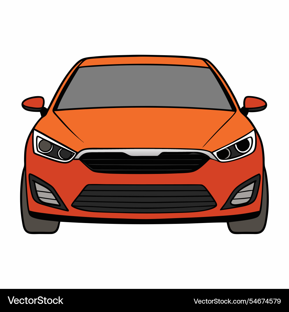 Kia car flat design Royalty Free Vector Image - VectorStock