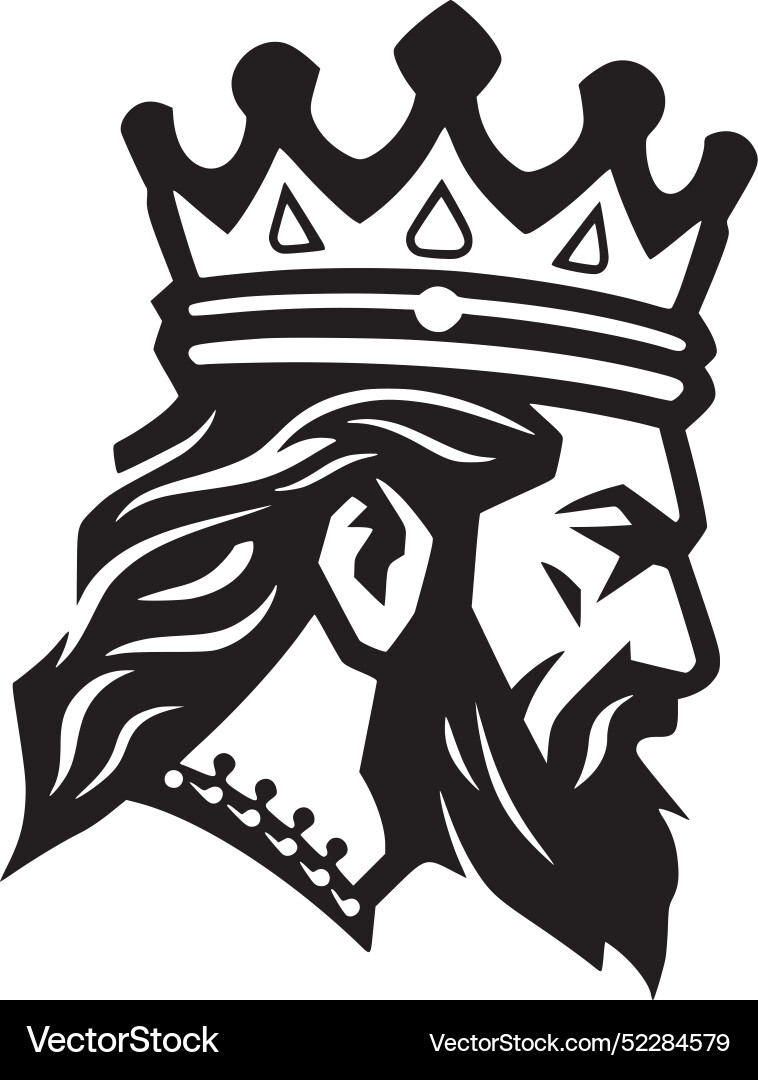 King - high quality logo ideal for t-shirt Vector Image