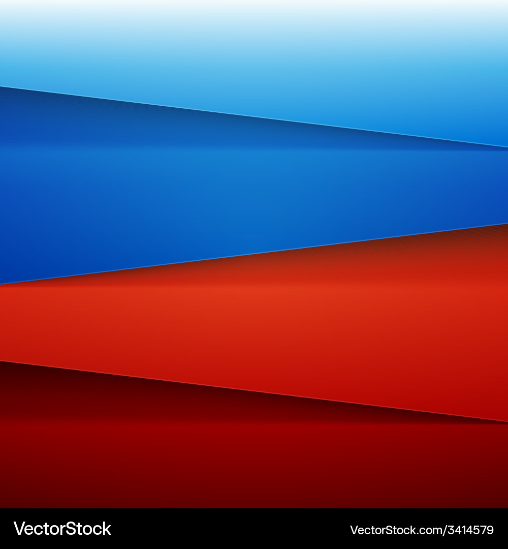Red and Blue Paper Layers Royalty Free Vector Image