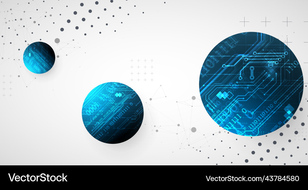 Abstract technology background communication Vector Image