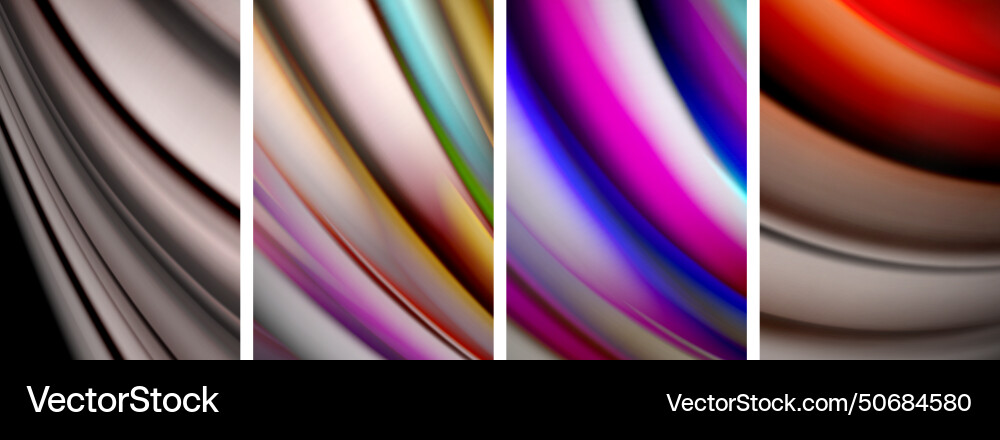 Blurred color line backgrounds Royalty Free Vector Image