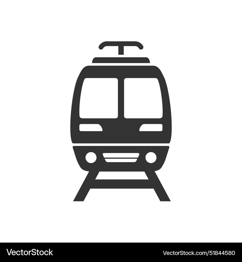 Train icon simple flat style Royalty Free Vector Image