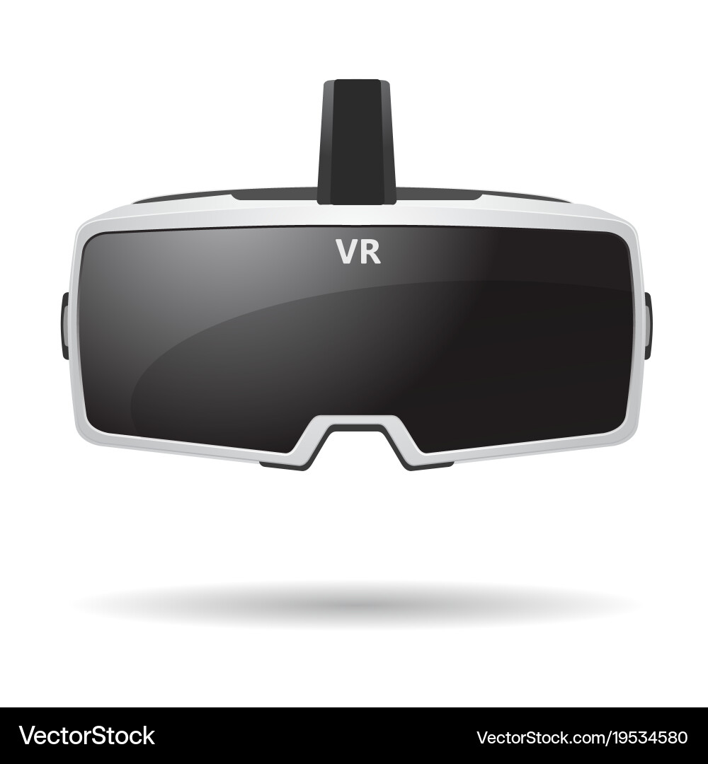 VR Headset - Digital Reality Royalty Free Vector Image