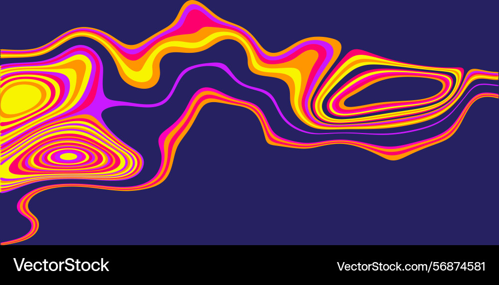 Abstract of vibrant wavy Royalty Free Vector Image