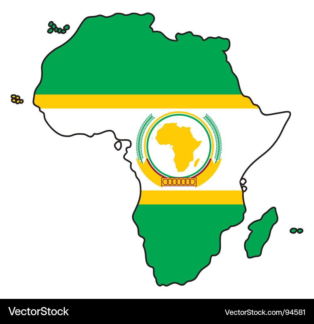African Union Emblem Royalty Free Vector Image