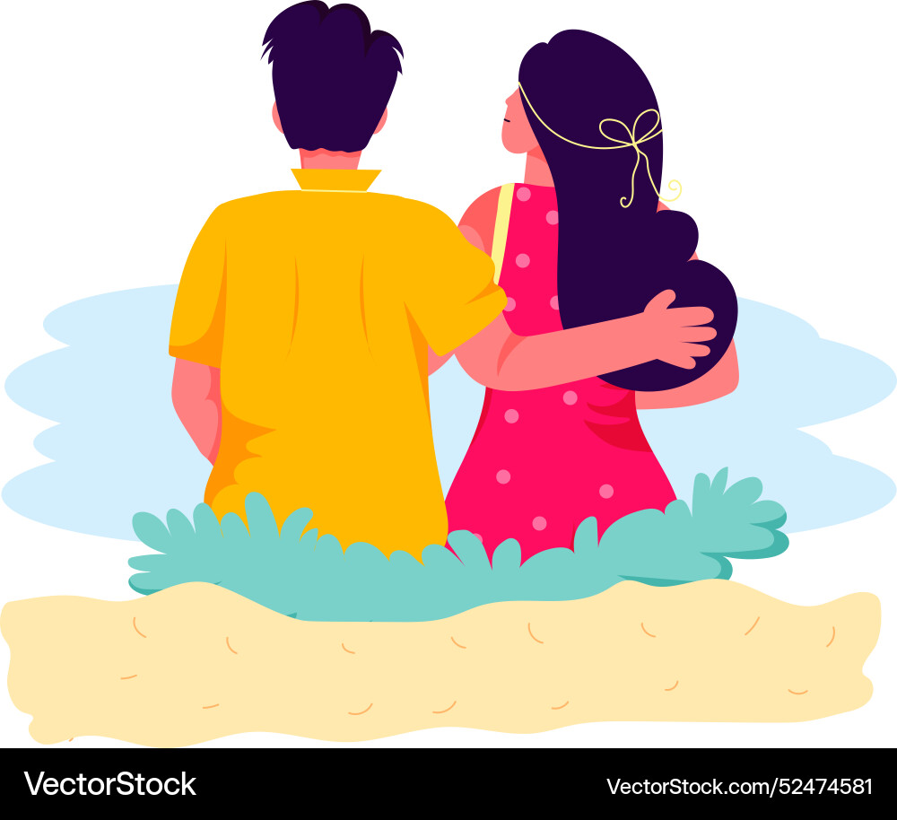 Couple vacation Royalty Free Vector Image - VectorStock