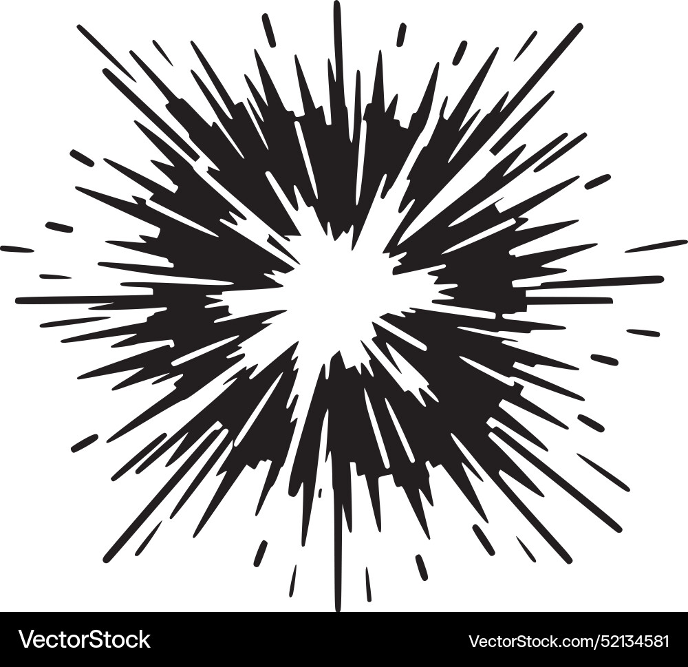 Explosion - high quality logo - ideal for t-shirt Vector Image