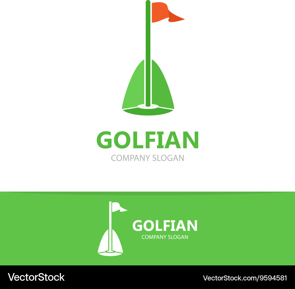 Golf club logo template Royalty Free Vector Image