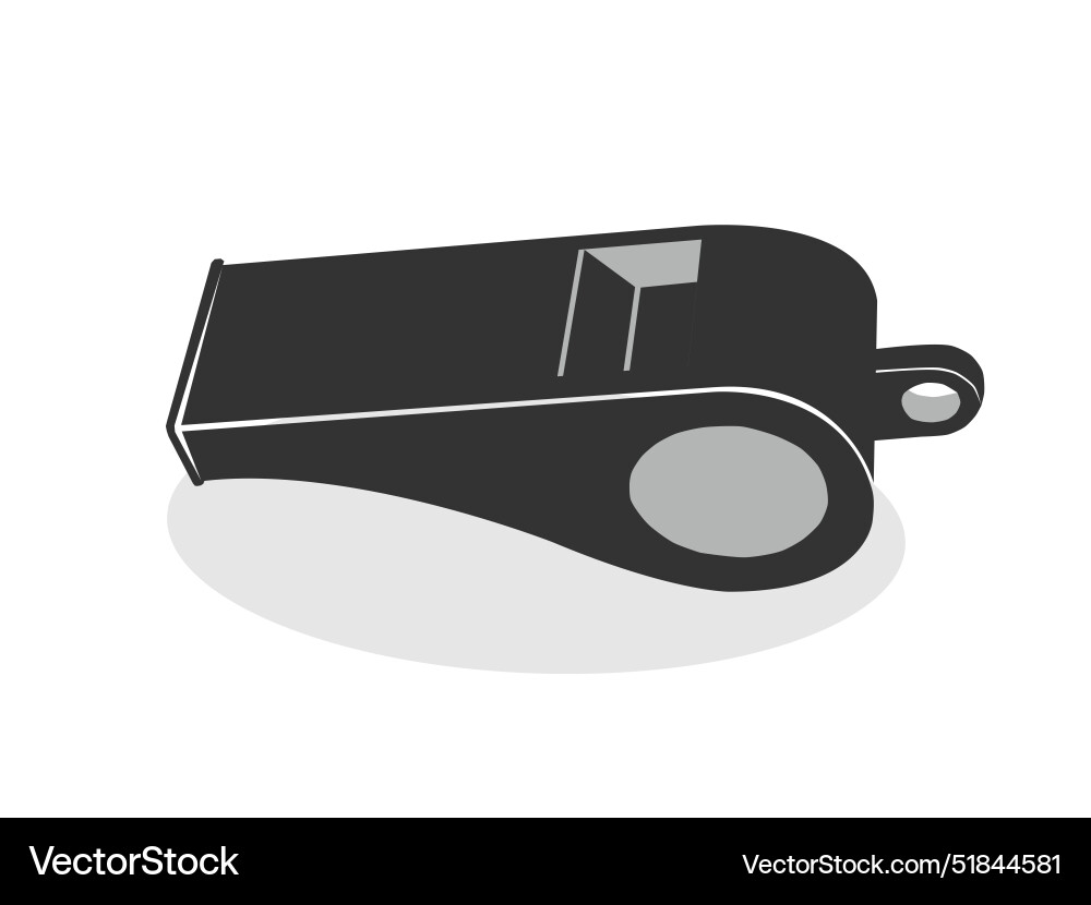 Referee whistle icon isolated simple flat style Vector Image
