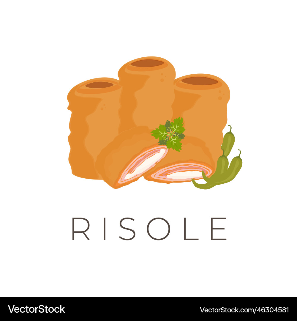 Risol mayo dish image Royalty Free Vector Image