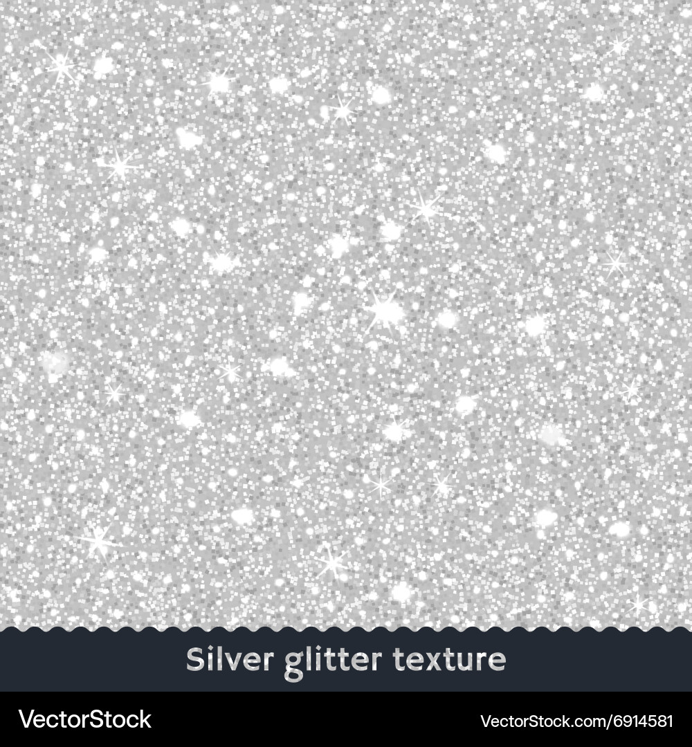 Silver glitter texture or background Royalty Free Vector Silver glitter texture or background Royalty Free Vector