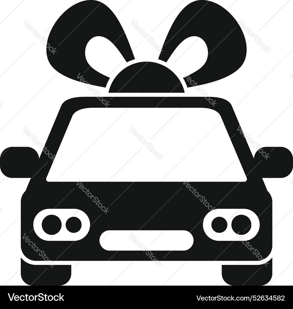 Car gift present showing automobile purchase Vector Image
