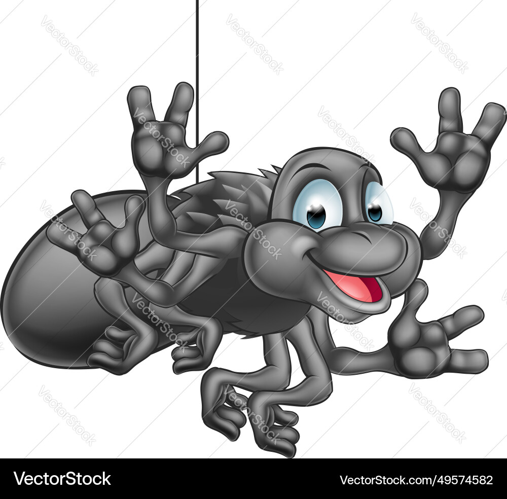 Cartoon spider Royalty Free Vector Image - VectorStock