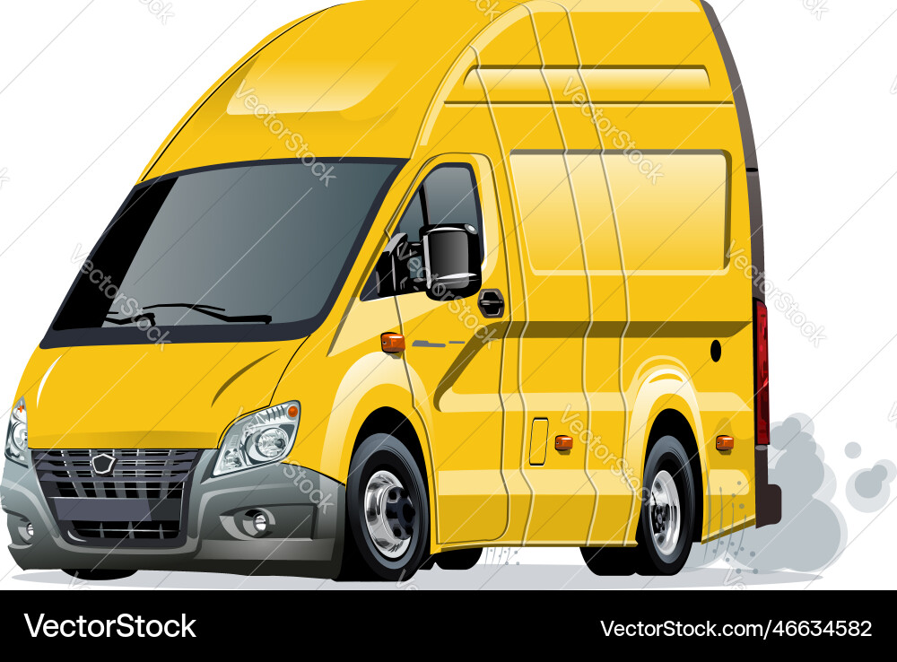 Cartoon van Royalty Free Vector Image - VectorStock
