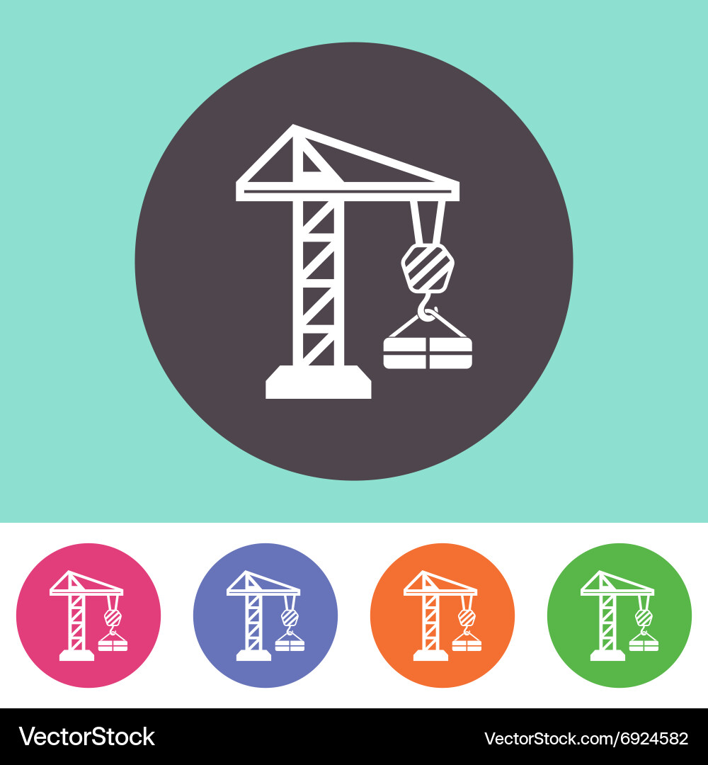 Crane icon Royalty Free Vector Image - VectorStock