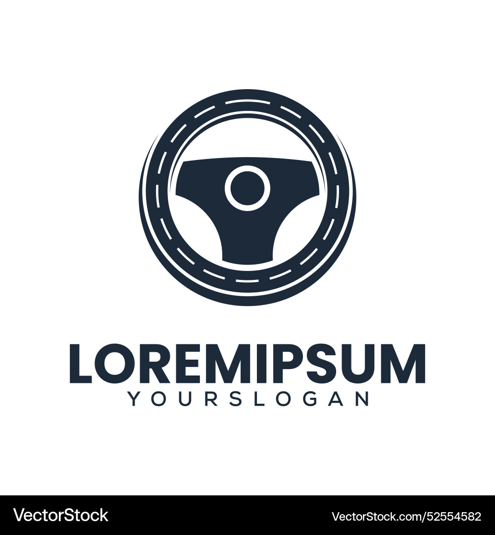 Driver logo design template Royalty Free Vector Image