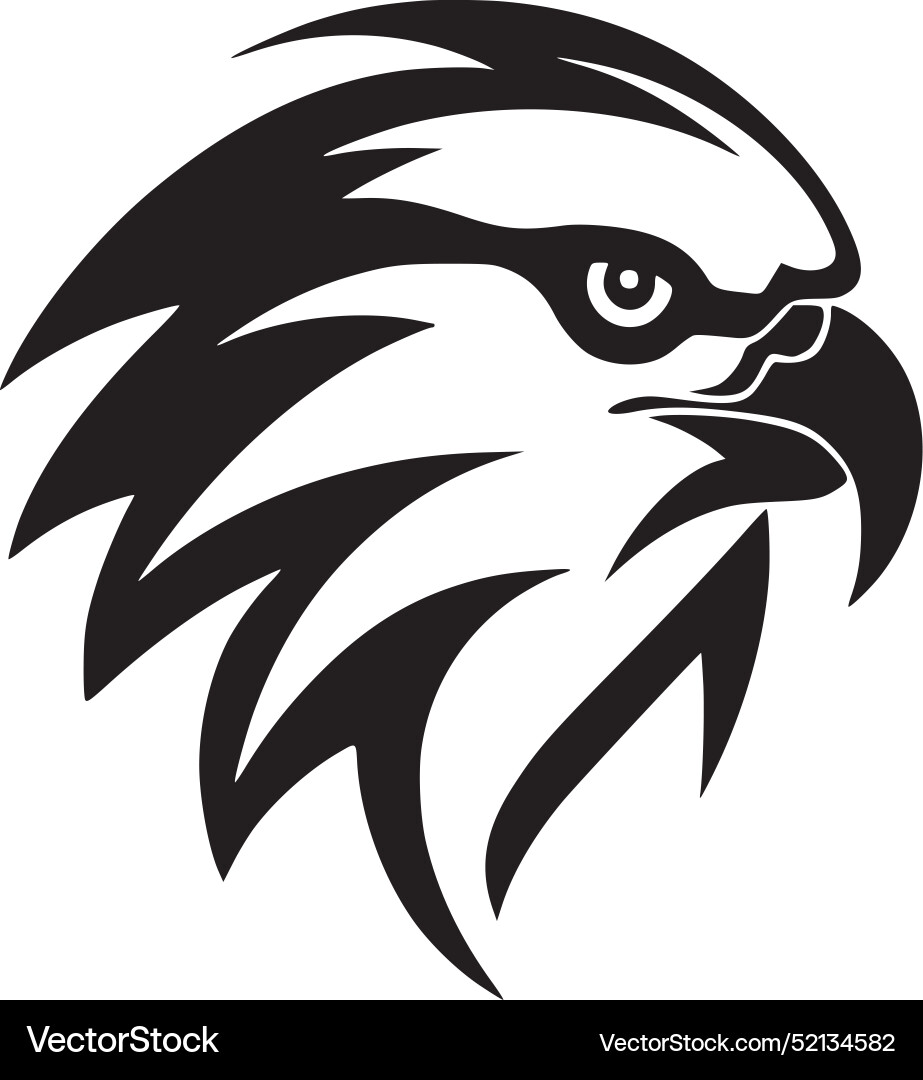 Falcon - minimalist and simple silhouette Vector Image