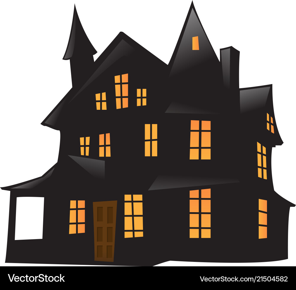 Haunted house Royalty Free Vector Image - VectorStock