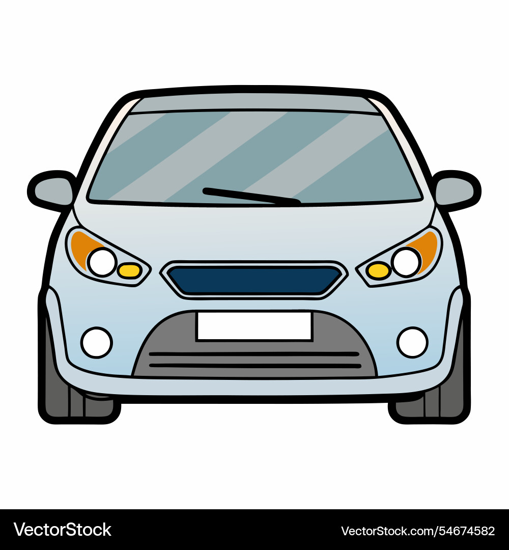 Kia car flat design Royalty Free Vector Image - VectorStock