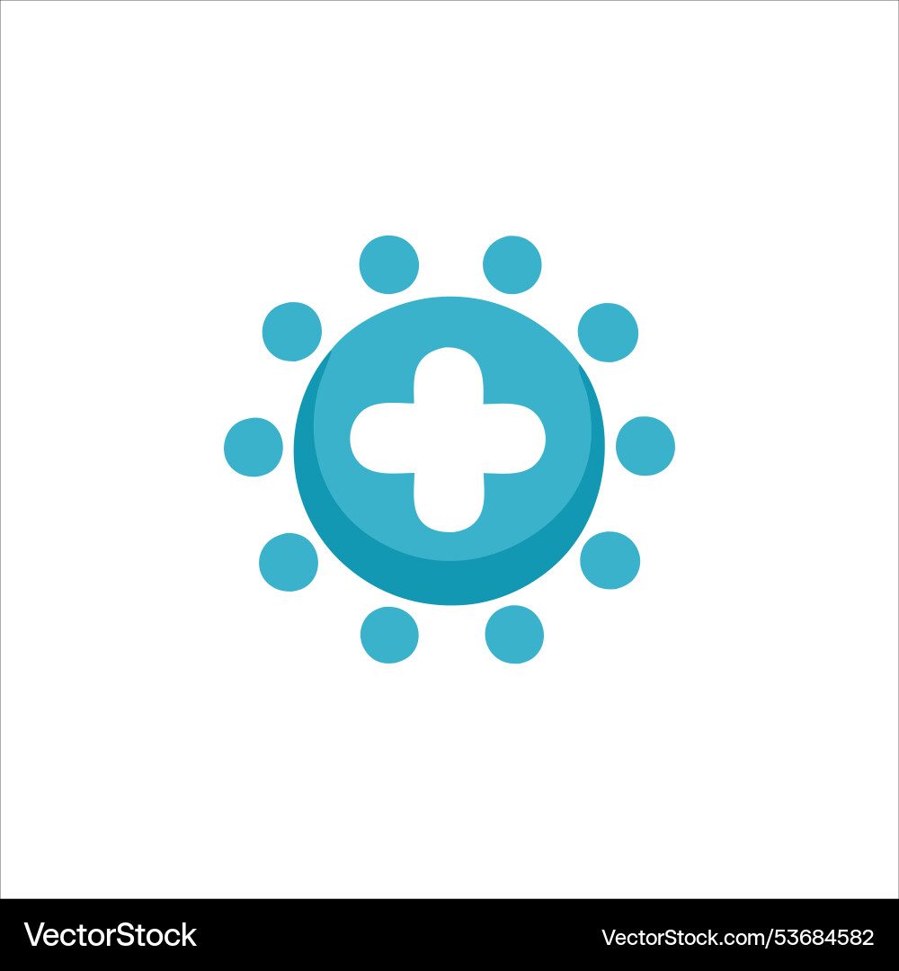 Modern medical logo Royalty Free Vector Image - VectorStock