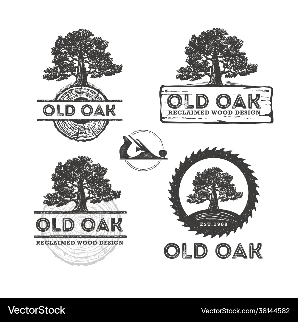 Old oak reclaimed barn wood craft rustic sign Vector Image
