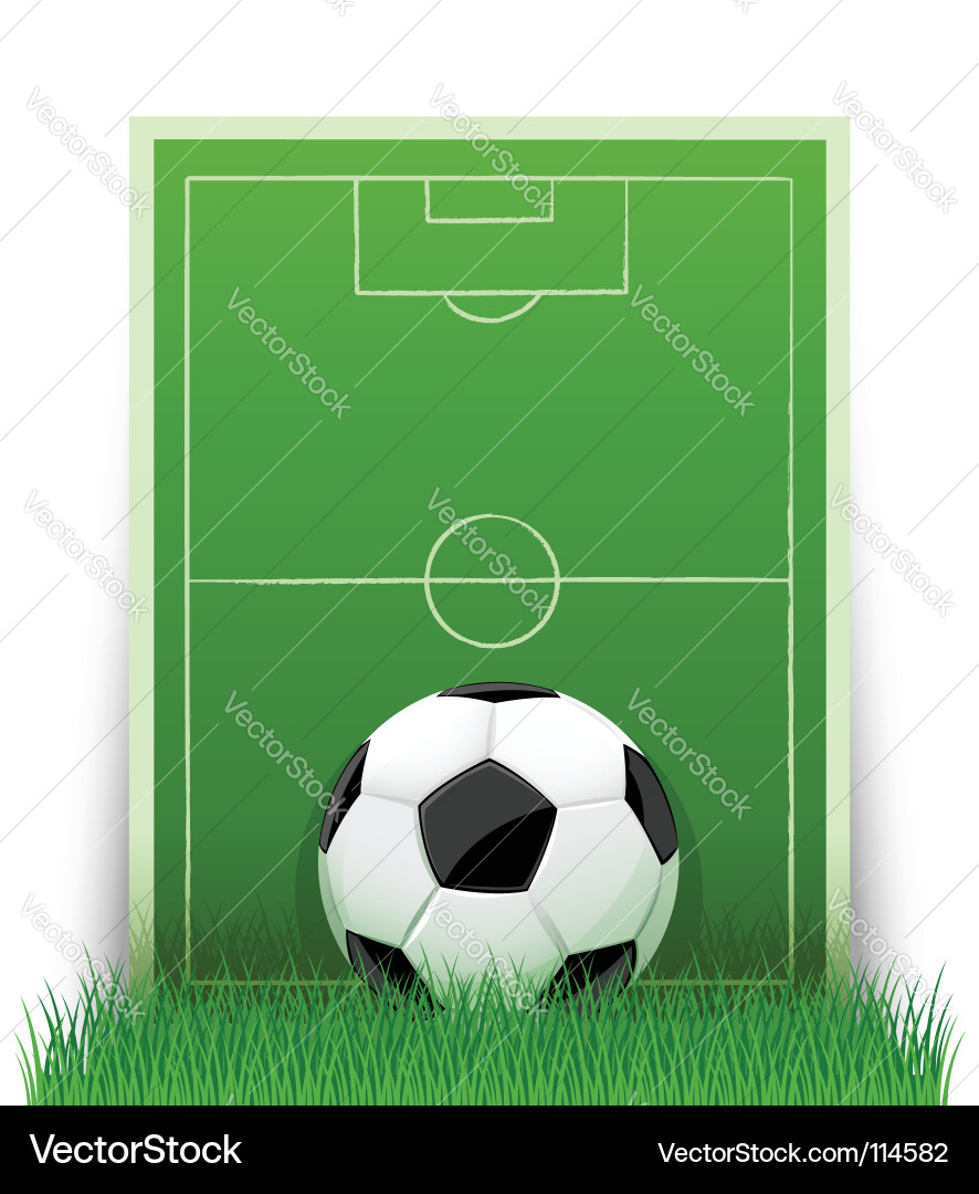 Soccer Field Background Royalty Free Vector Image