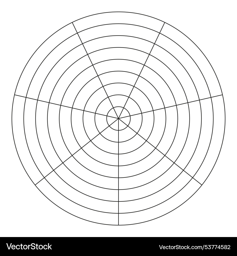 Wheel of life template circle diagram Royalty Free Vector