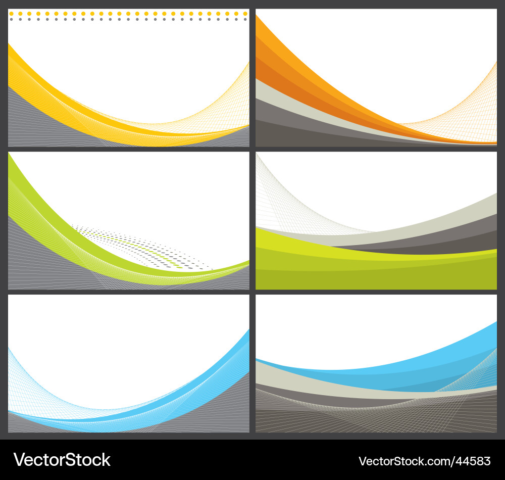 Abstract Wave Backgrounds Royalty Free Vector Image