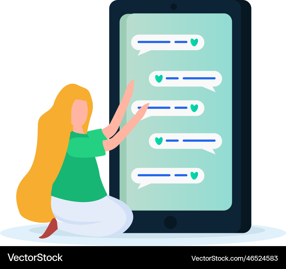 Dating app Royalty Free Vector Image - VectorStock