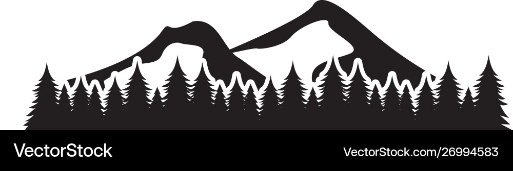 Mountain graphic design template isolated Vector Image