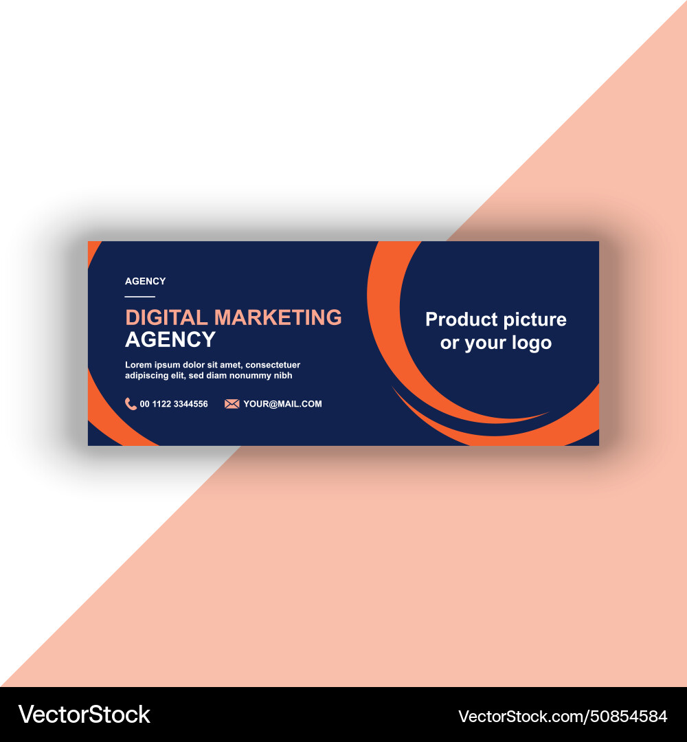 Banner design template Royalty Free Vector Image