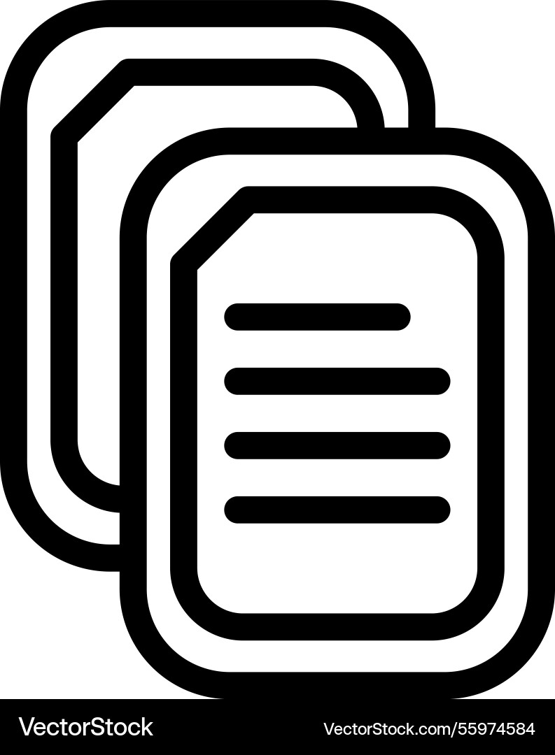 Copy document icon Royalty Free Vector Image - VectorStock