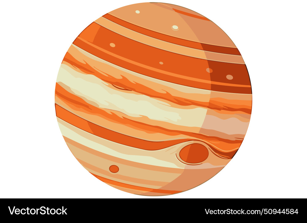 Jupiter planet space Royalty Free Vector Image