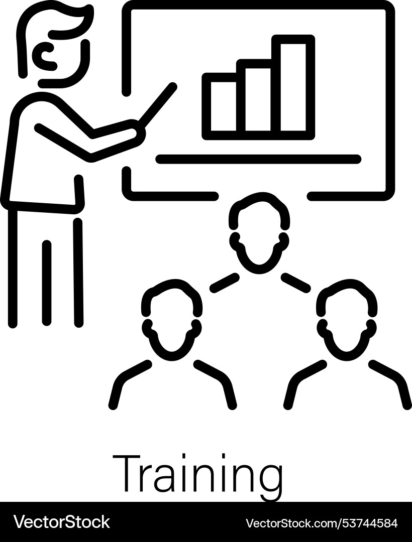 Training Royalty Free Vector Image - VectorStock
