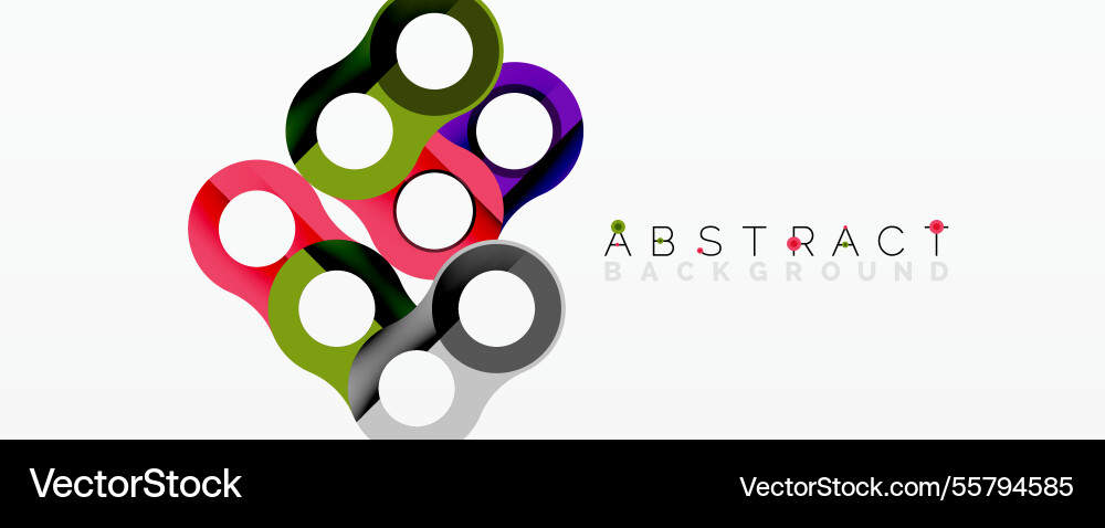 Abstract circle element composition with Vector Image