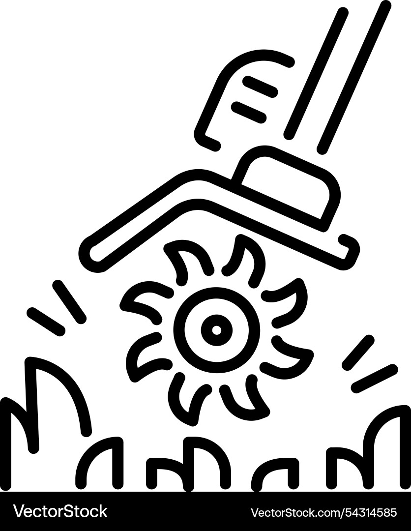 Aerating lawn Royalty Free Vector Image - VectorStock