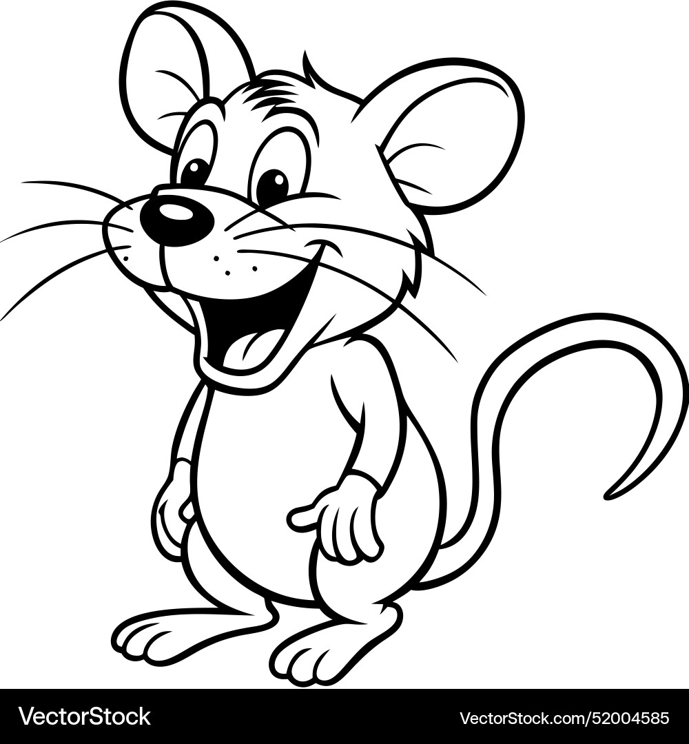 Dassie rat mouse laughs icon Royalty Free Vector Image