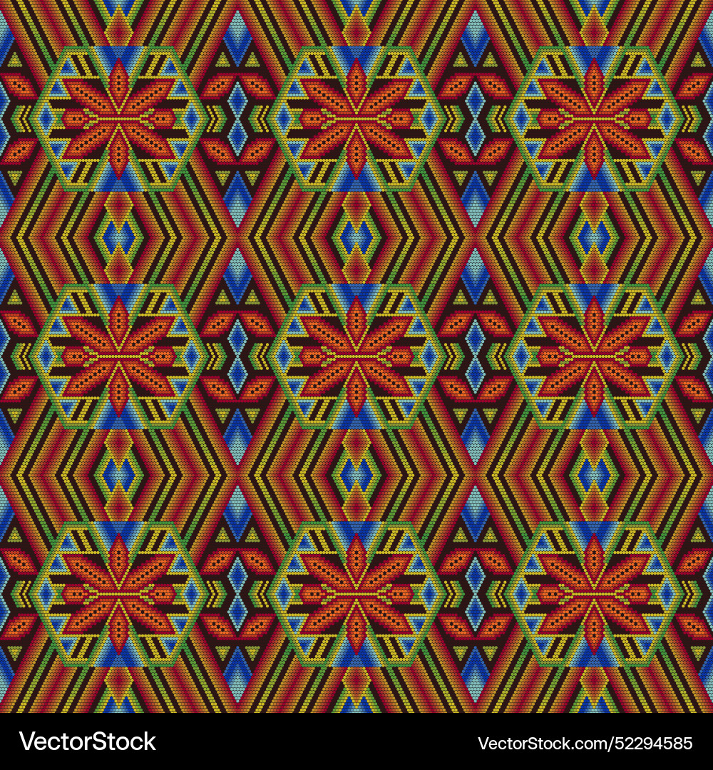 Ethnic seamless pattern in mexican style Vector Image