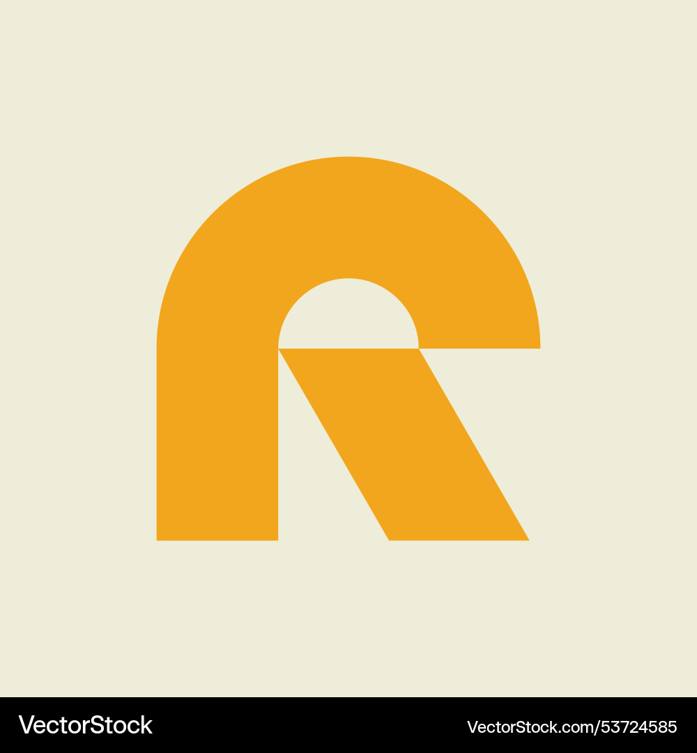 Letter r logo Royalty Free Vector Image - VectorStock