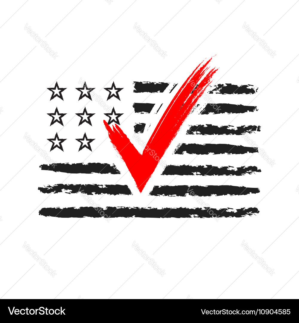 Presidential election usa sign Royalty Free Vector Image