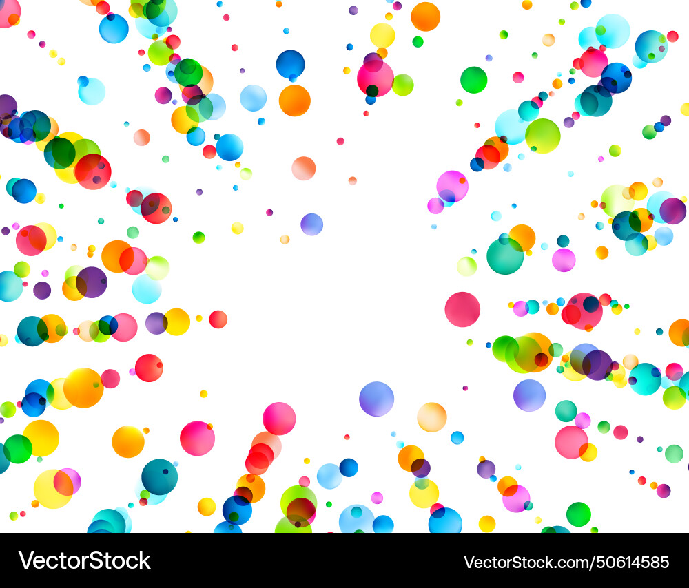 Rainbow bubbles burst Royalty Free Vector Image