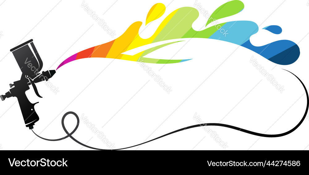 Automotive Paint Spraying Royalty Free Vector Image