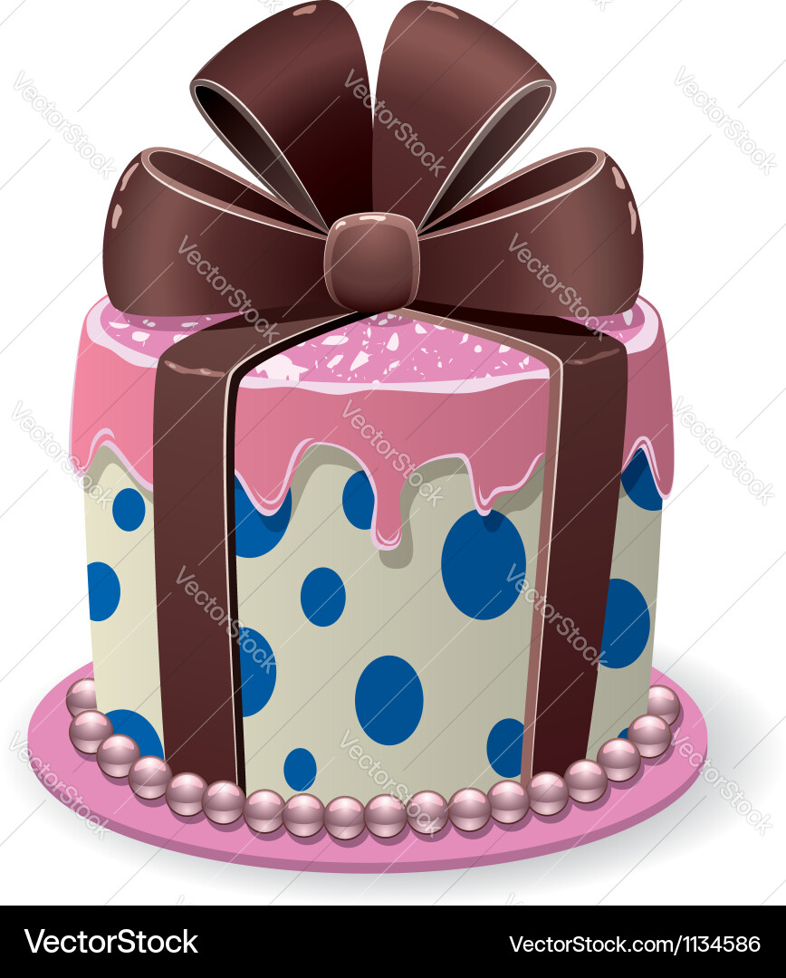Chocolate cake Royalty Free Vector Image - VectorStock