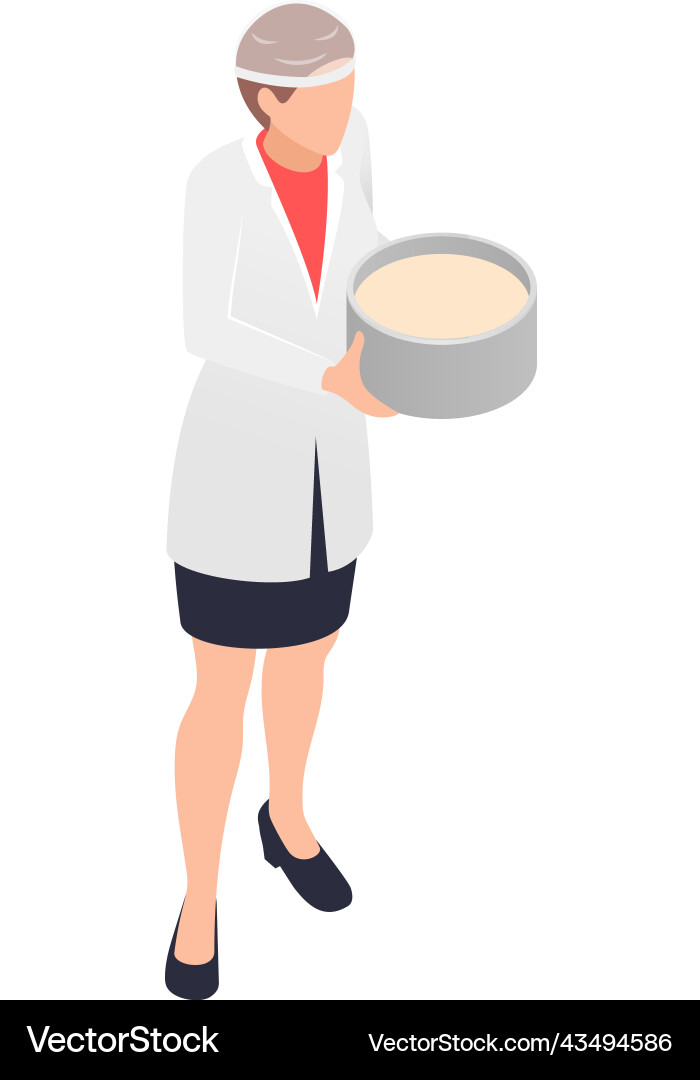 Cosmetics production worker Royalty Free Vector Image