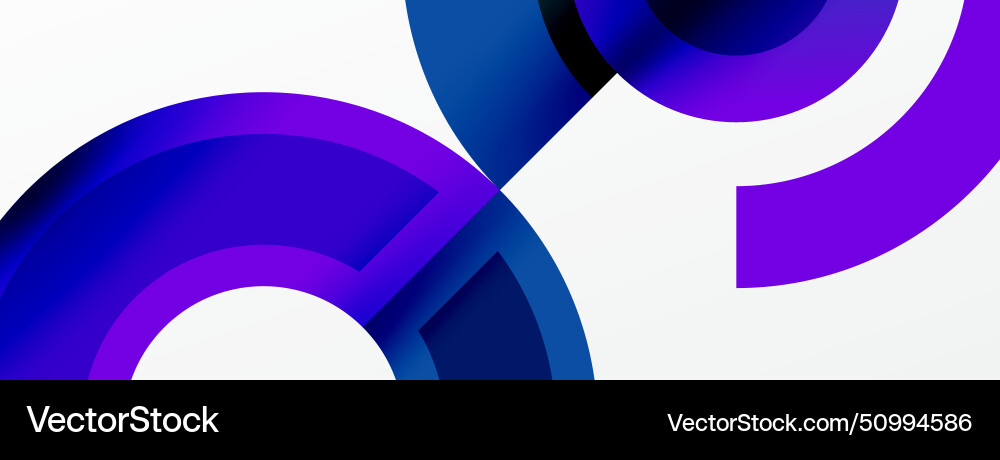 Electric blue and purple circle create a Vector Image