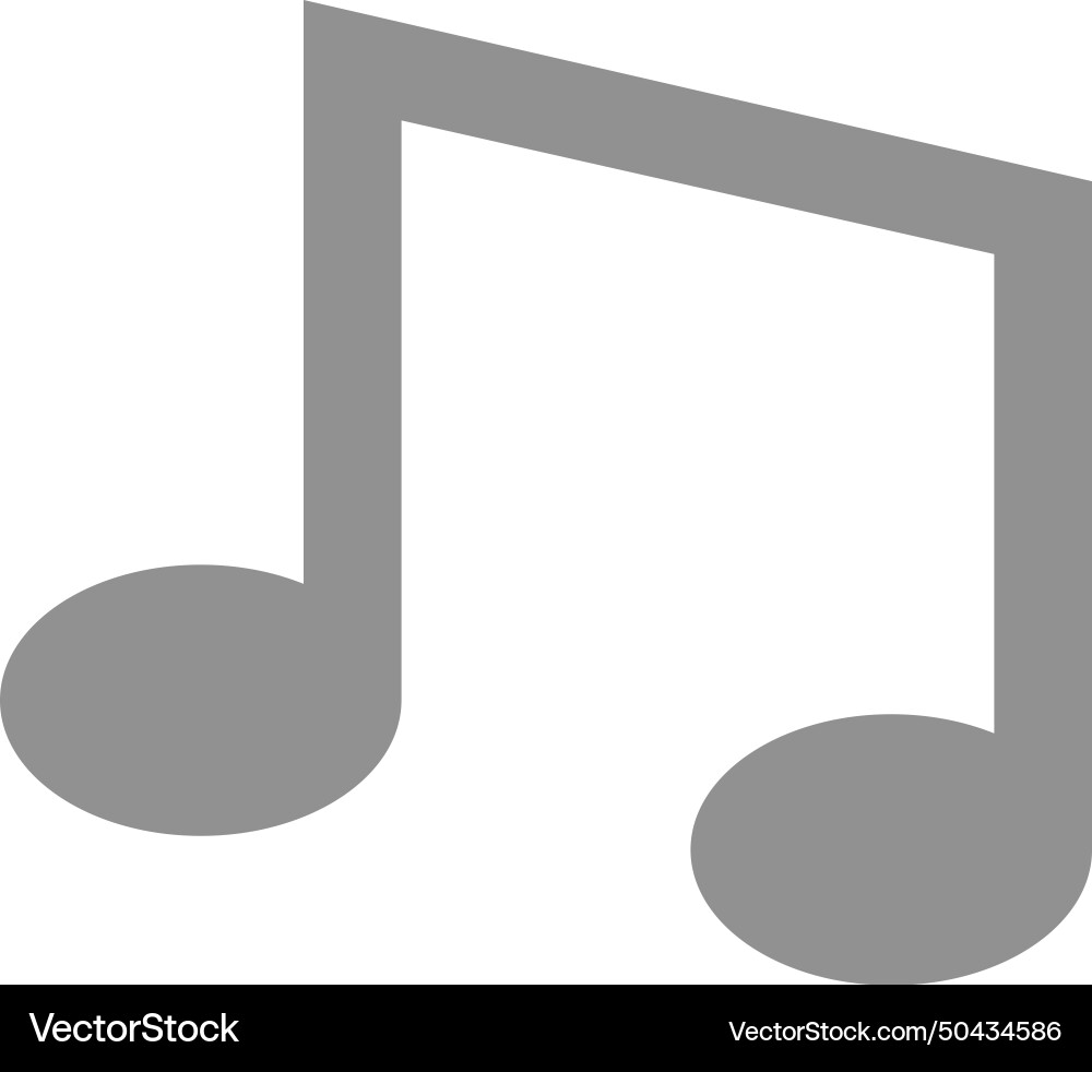Music notes icon image Royalty Free Vector Image