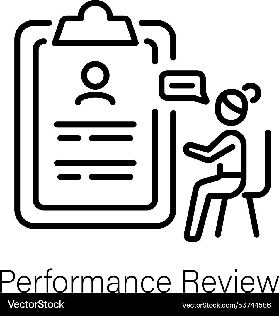 Performance review Royalty Free Vector Image - VectorStock