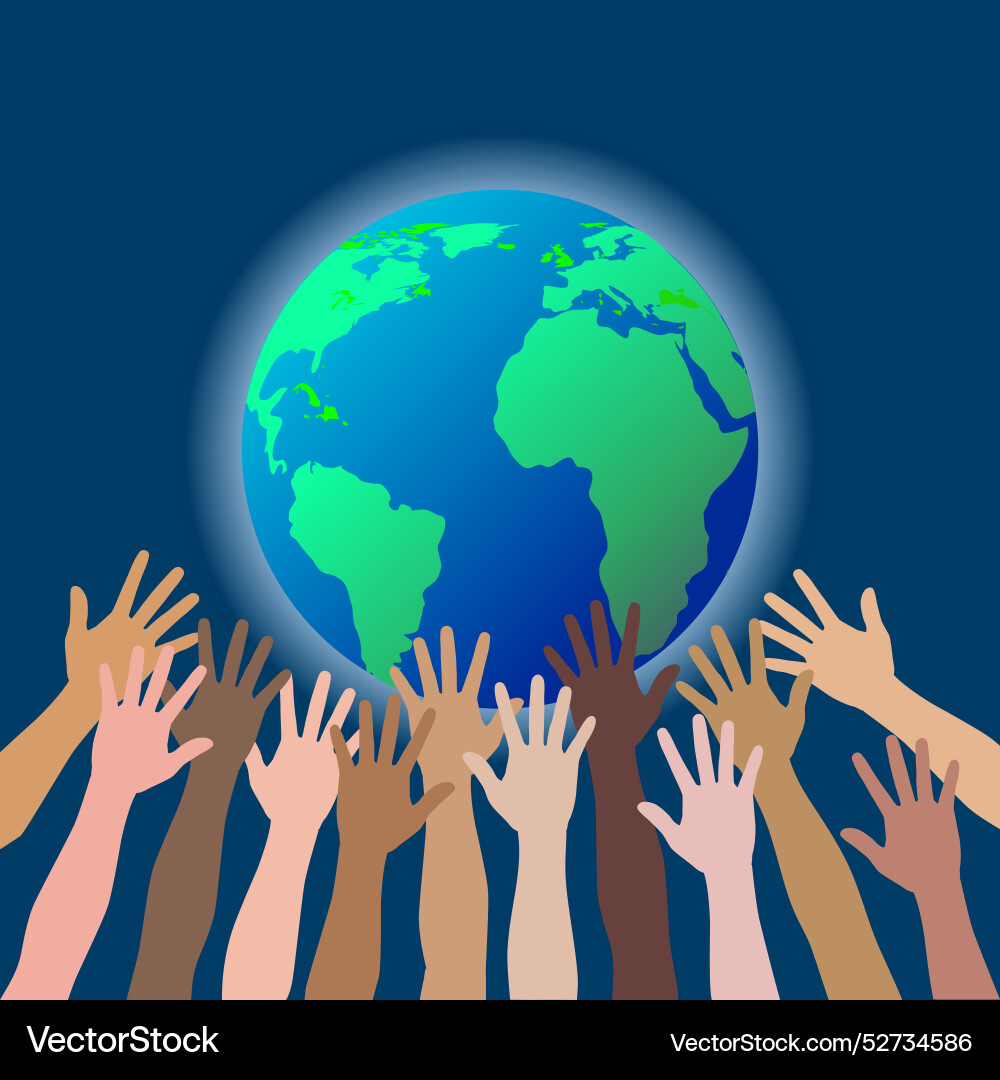 Save the blue planet Royalty Free Vector Image