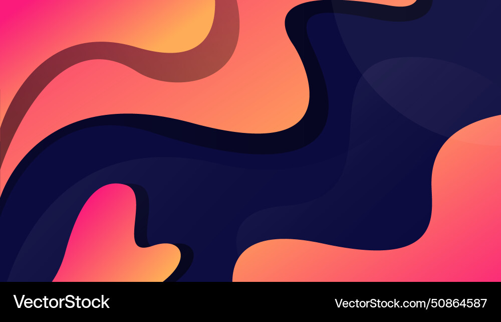 Abstract dynamic liquid 4k background Royalty Free Vector