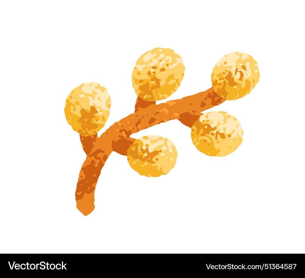 Branch botanical decoration modern tree twig Vector Image